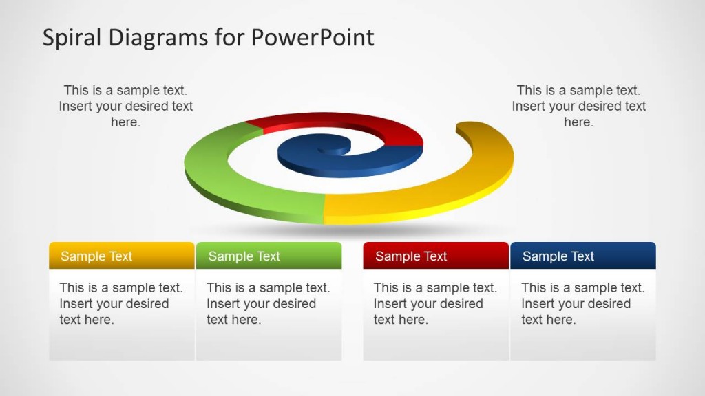 Colorful Spiral Diagram Template for PowerPoint - SlideModel