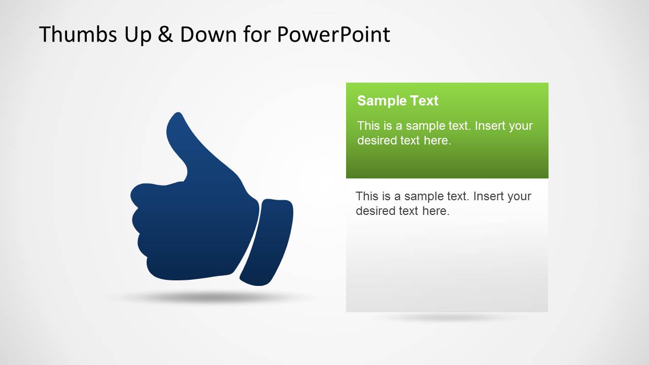 Thumbs Up & Down PowerPoint Template & Presentation Slides