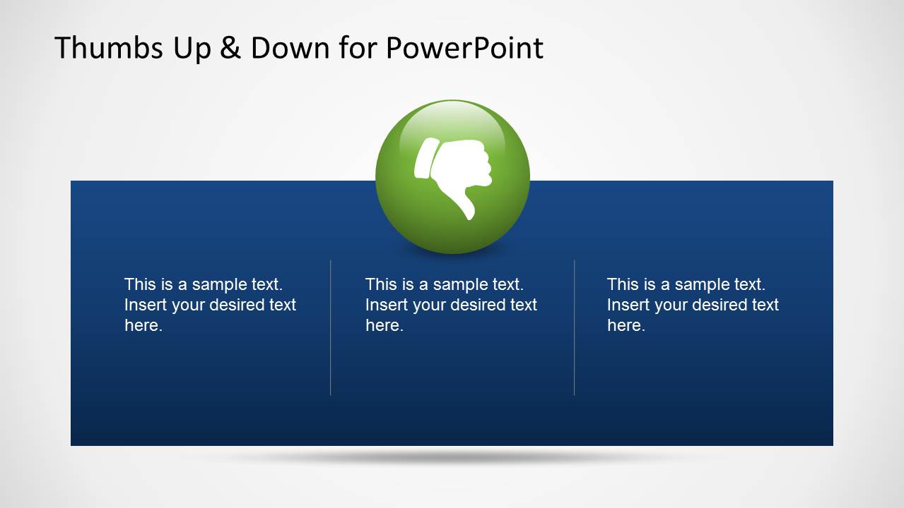 Thumbs Up & Down PowerPoint Template & Presentation Slides