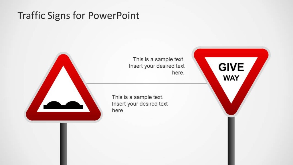 Two Traffic Signs for PowerPoint Presentations - SlideModel