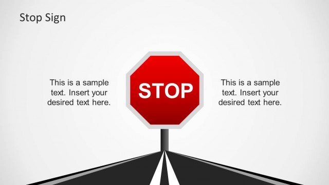 Red Stop Sign for PowerPoint Presentations - SlideModel