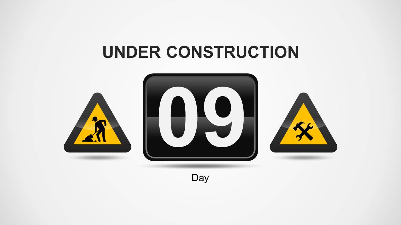Under Construction PowerPoint Template - SlideModel