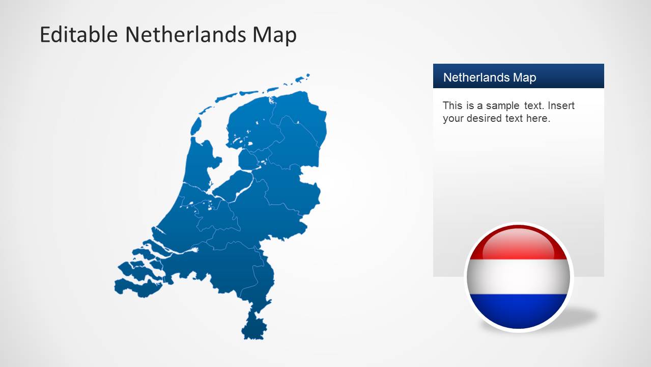 Editable Netherlands Map Template for PowerPoint - SlideModel