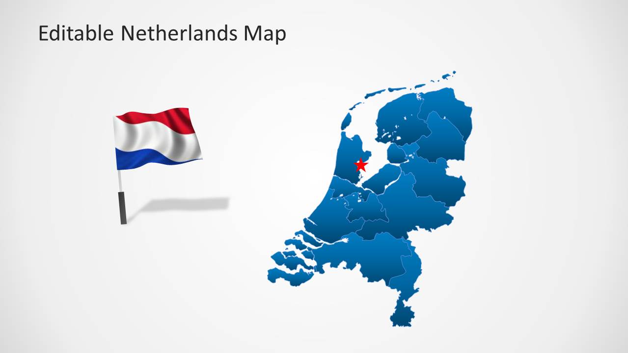 Editable Netherlands Map Template for PowerPoint - SlideModel