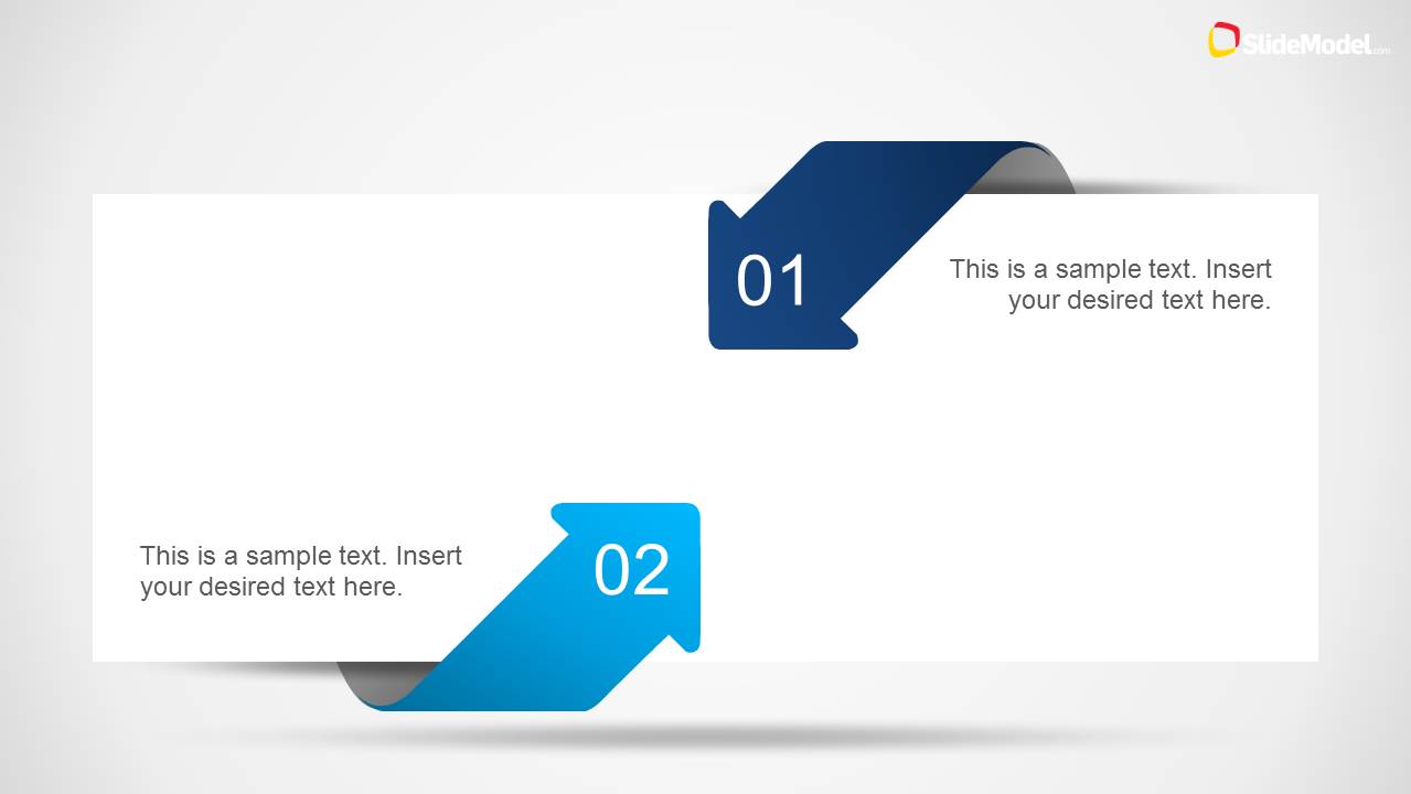 Creative 4 Item Layout Template for PowerPoint with Arrows - SlideModel