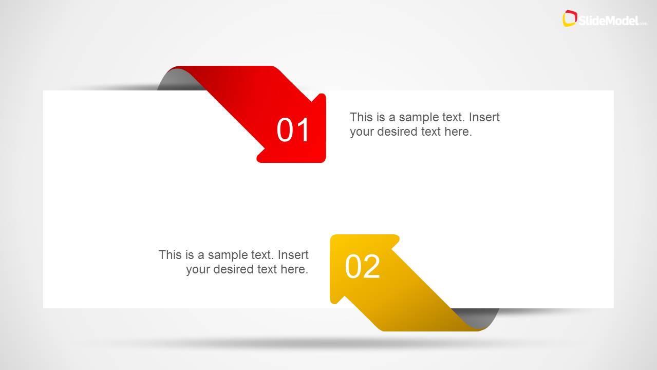 Creative 4 Item Layout Template for PowerPoint with Arrows - SlideModel Creative 4 Item Layout Template for PowerPoint with Arrows - SlideModel