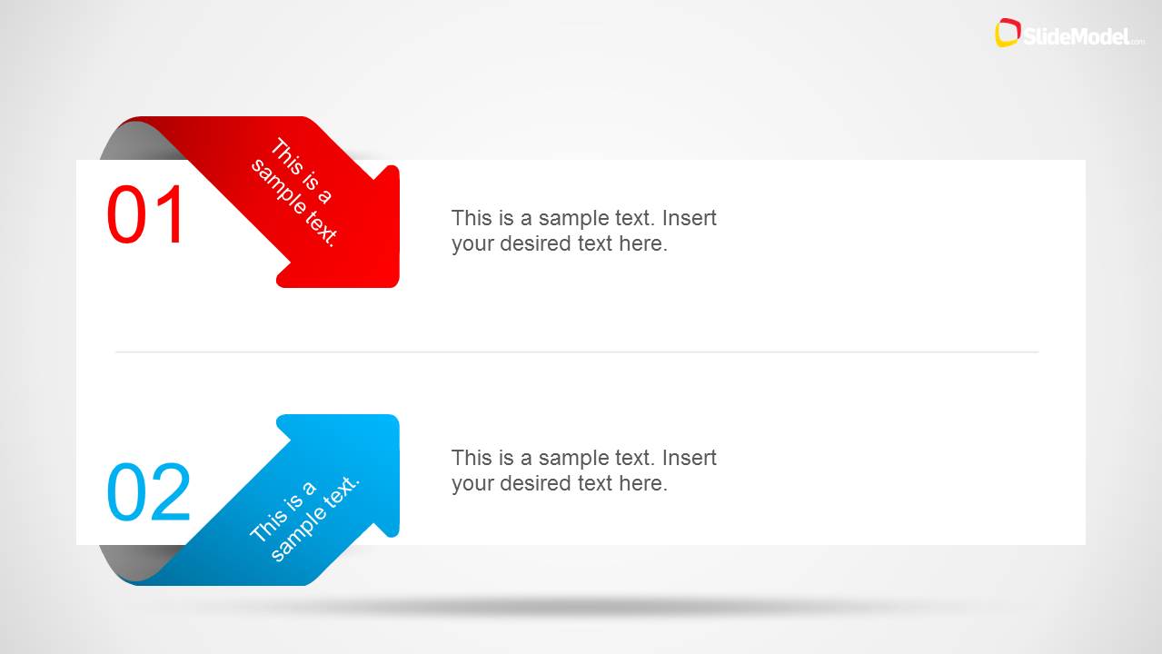 Creative 4 Item Layout Template for PowerPoint with Arrows - SlideModel