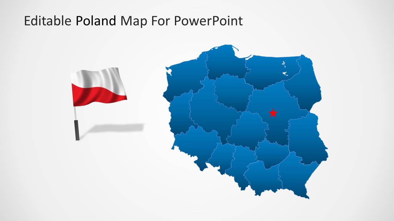 Editable Poland Map Template for PowerPoint - SlideModel