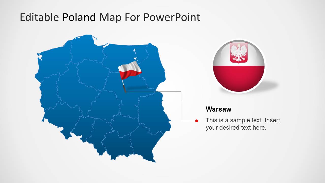 Editable Poland Map Template for PowerPoint - SlideModel