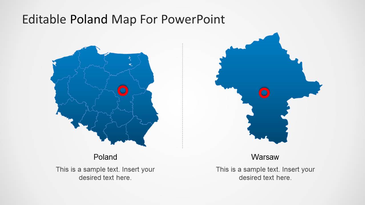 Editable Poland Map Template for PowerPoint - SlideModel