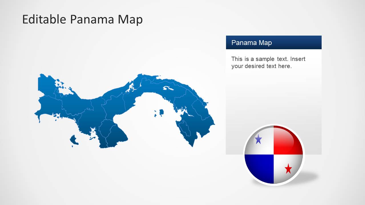 Editable Panama Map Template for PowerPoint - SlideModel