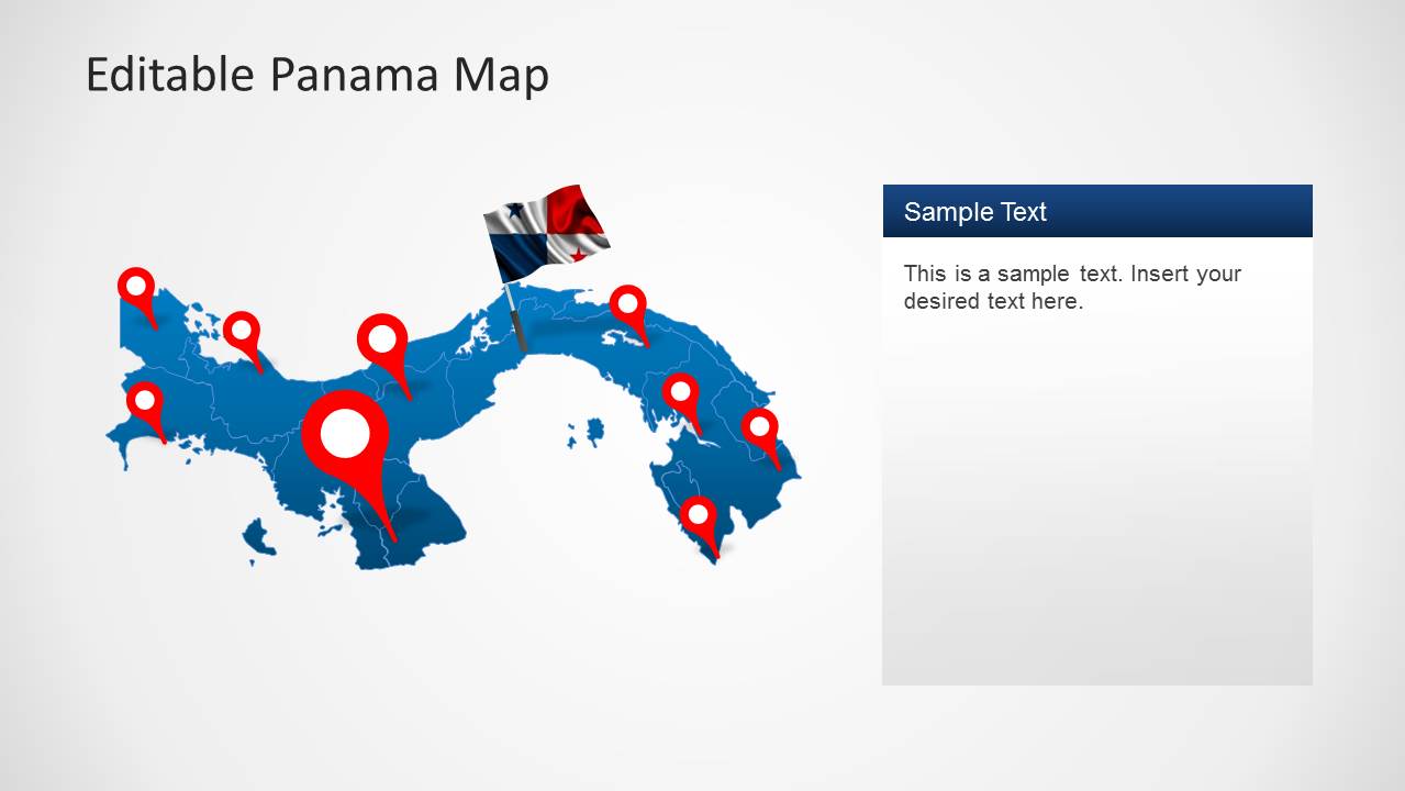 Editable Panama Map Template for PowerPoint - SlideModel