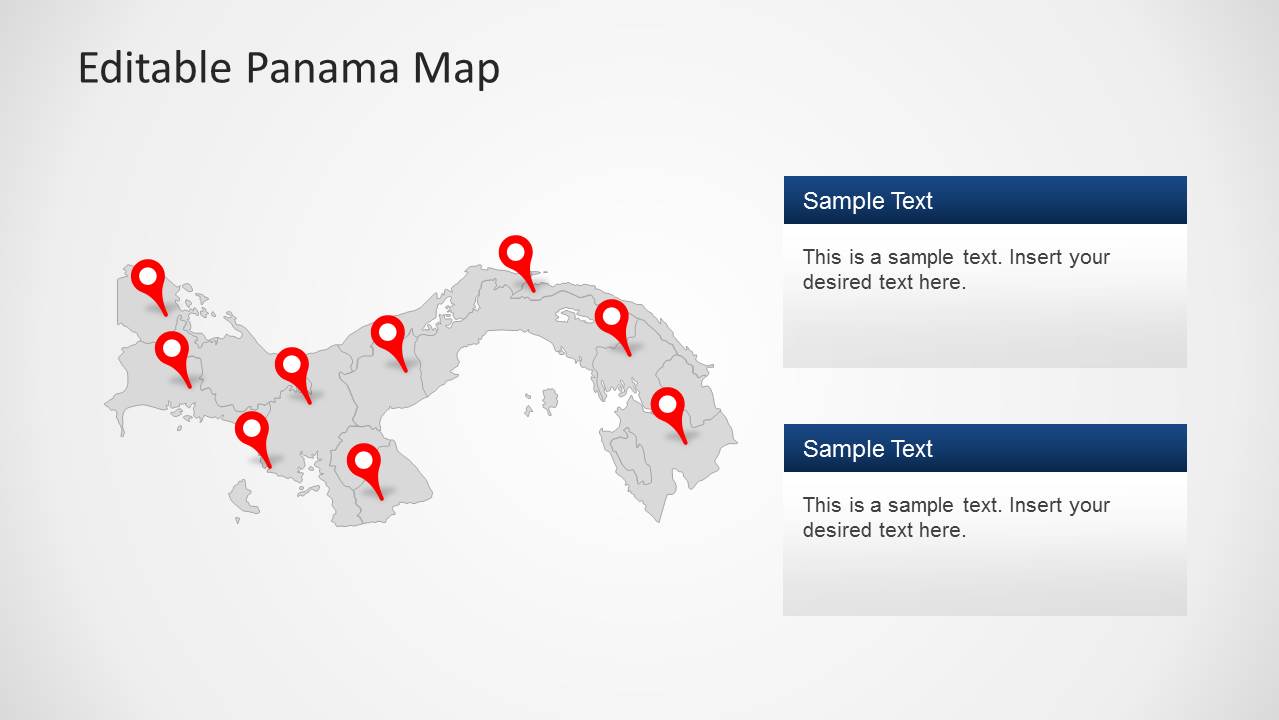 Editable Panama Map Template for PowerPoint - SlideModel