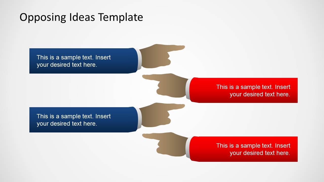 Opposing Views PowerPoint Template - SlideModel
