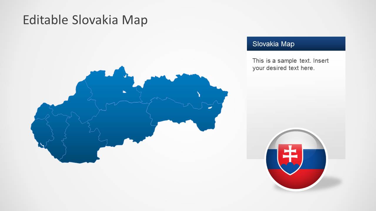 Editable Slovakia Map Template for PowerPoint - SlideModel