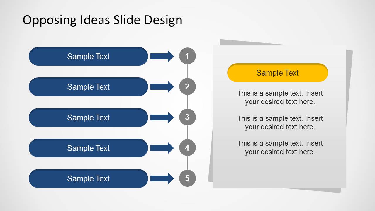 Opposing Ideas Slides Template for PowerPoint - SlideModel