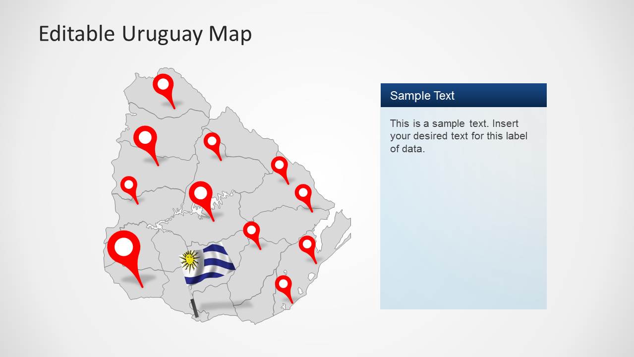 Uruguay Map Template for PowerPoint - SlideModel