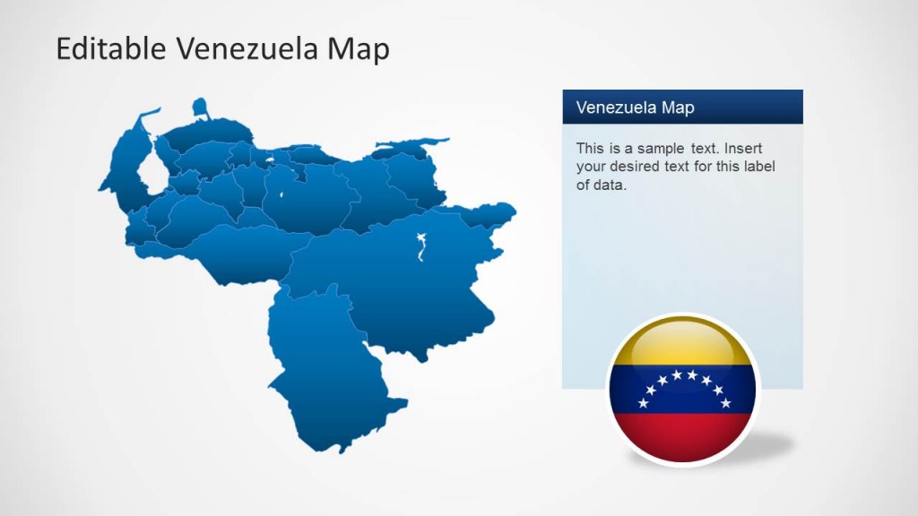 Venezuela Map Template Slide for PowerPoint - SlideModel