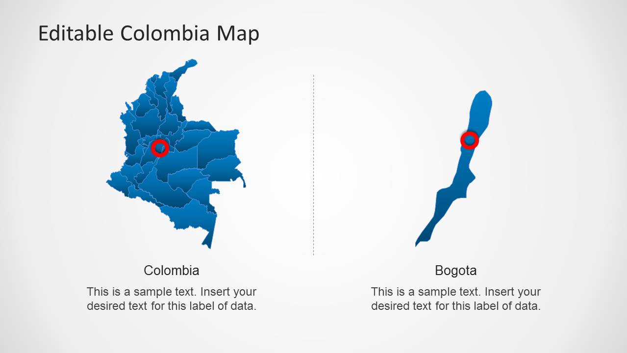 Colombia Map Template for PowerPoint - SlideModel
