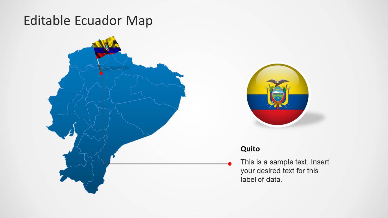 Ecuador Map Template for PowerPoint - SlideModel