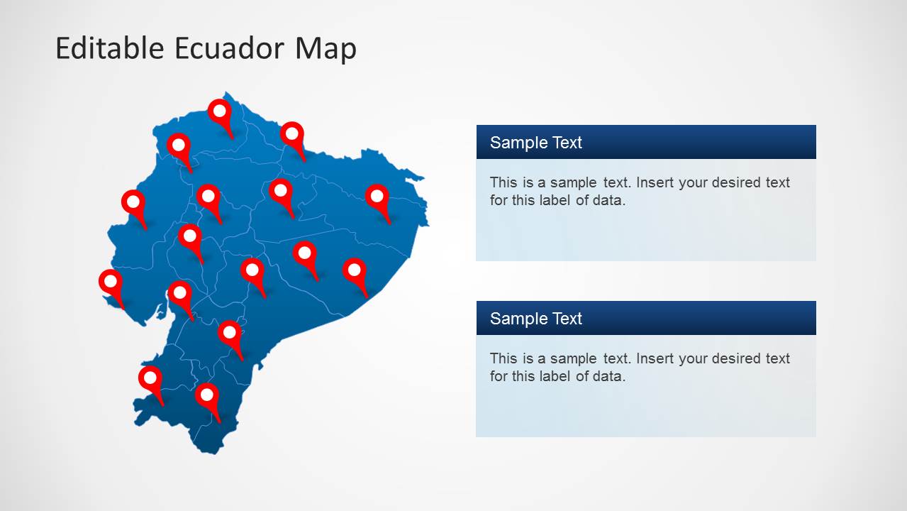 Ecuador Map Template for PowerPoint - SlideModel