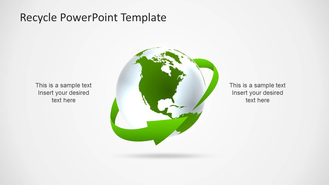 Eco Friendly PowerPoint Template with Recycle Icons - SlideModel
