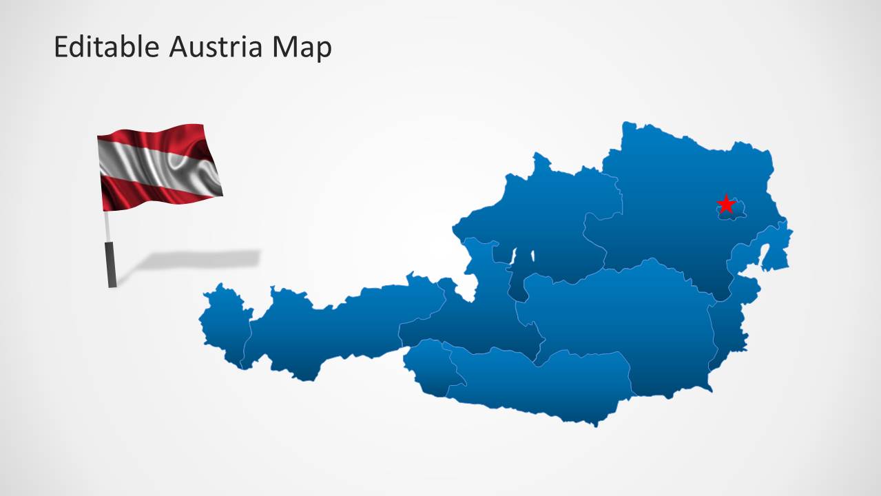 Austria Map Template for PowerPoint - SlideModel