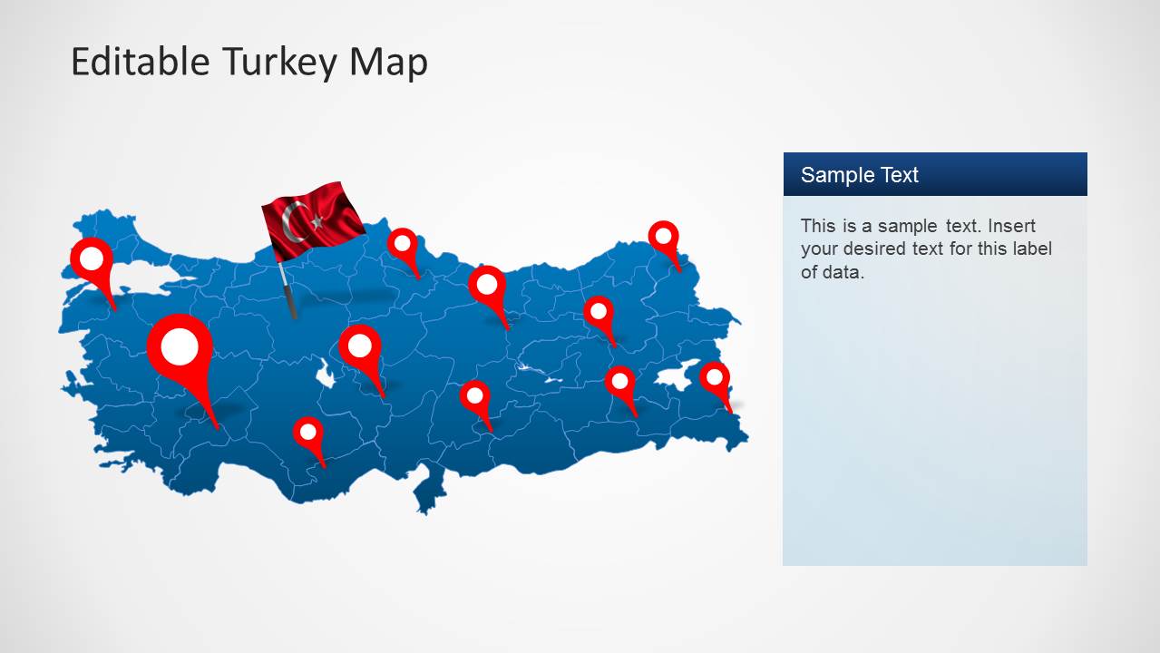 Turkey Map Template for PowerPoint - SlideModel