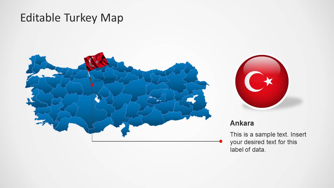 Turkey Map Template for PowerPoint - SlideModel