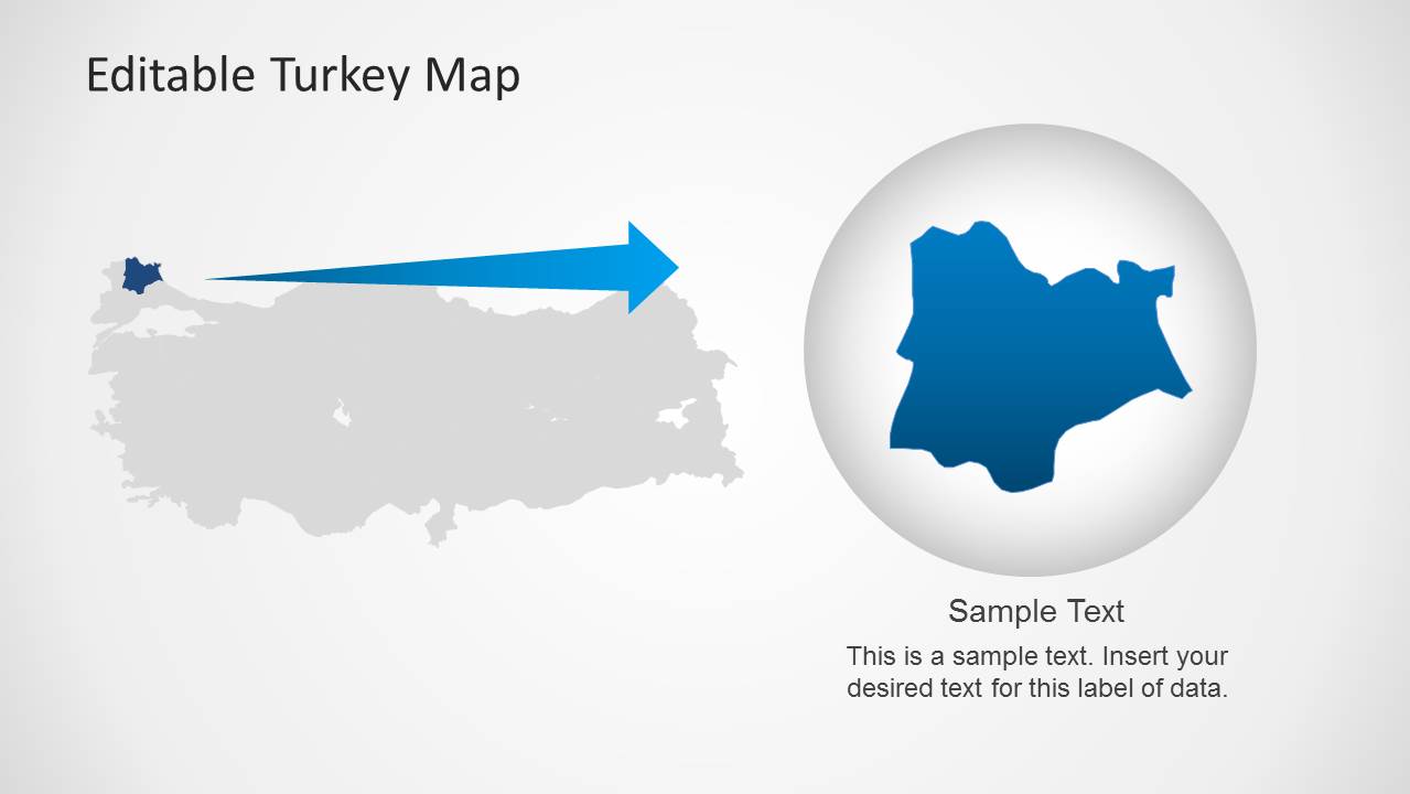 Turkey Map Template for PowerPoint - SlideModel