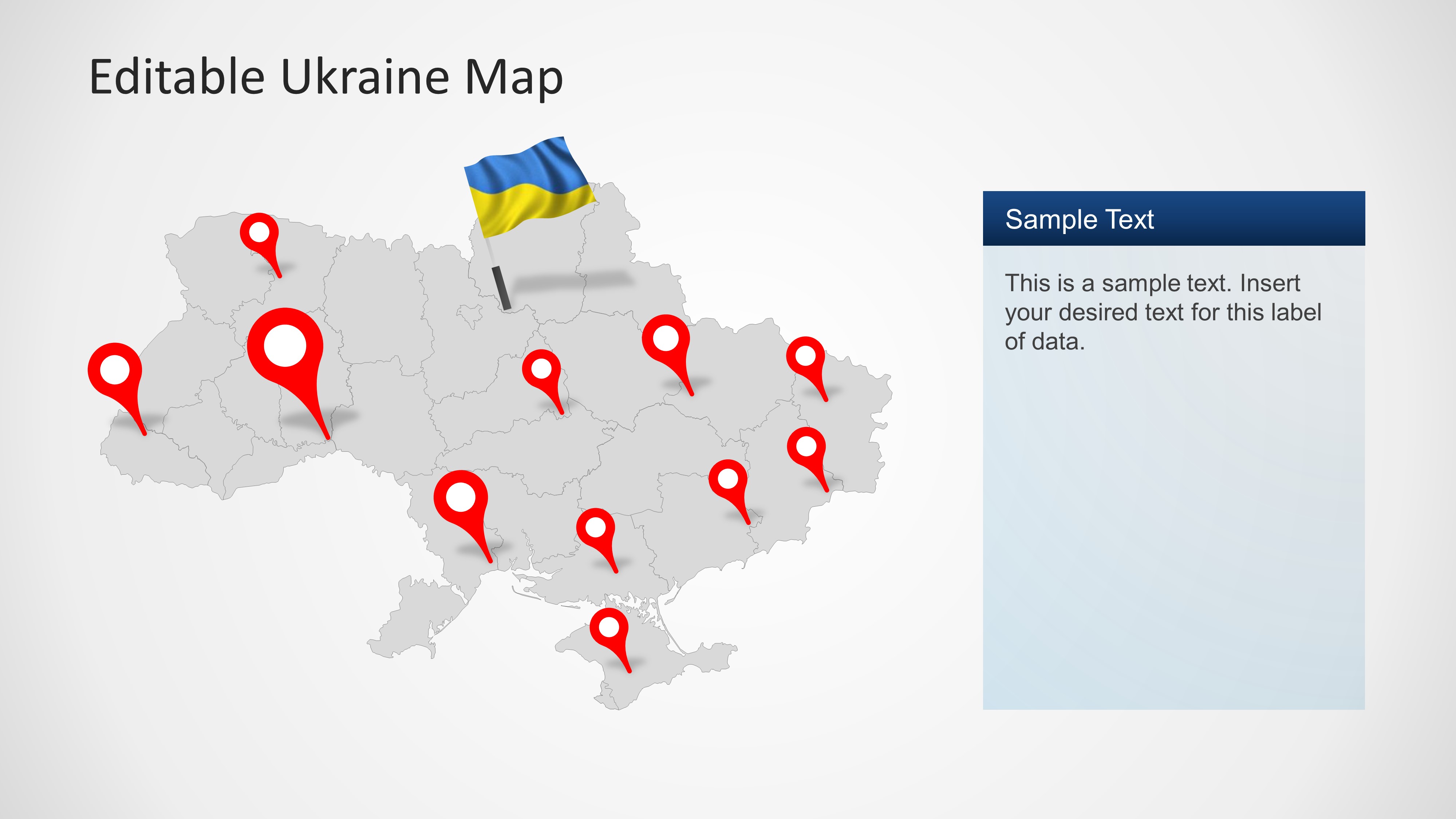 Ukraine Map Template for PowerPoint - SlideModel