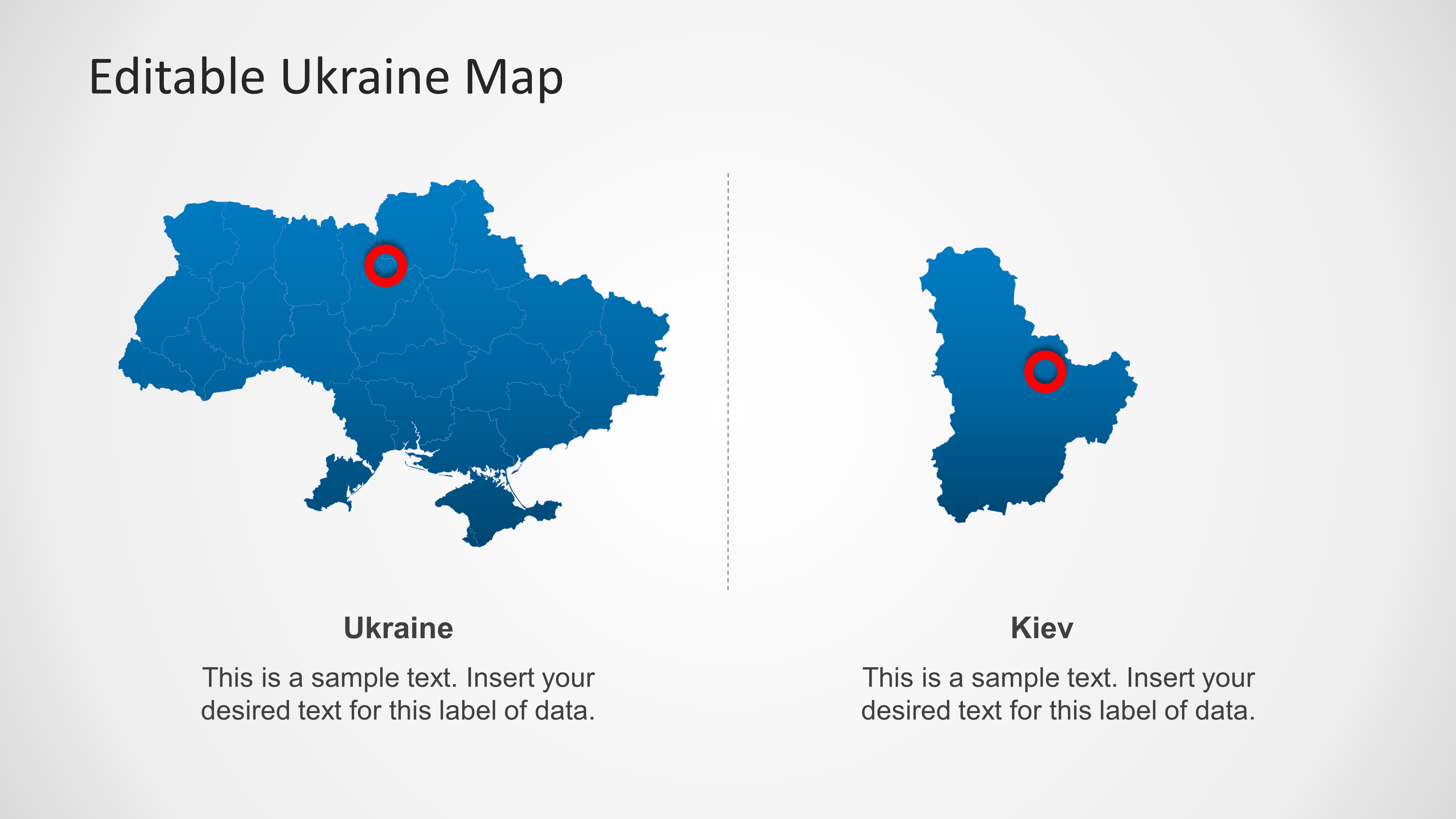 Ukraine Map Template for PowerPoint - SlideModel