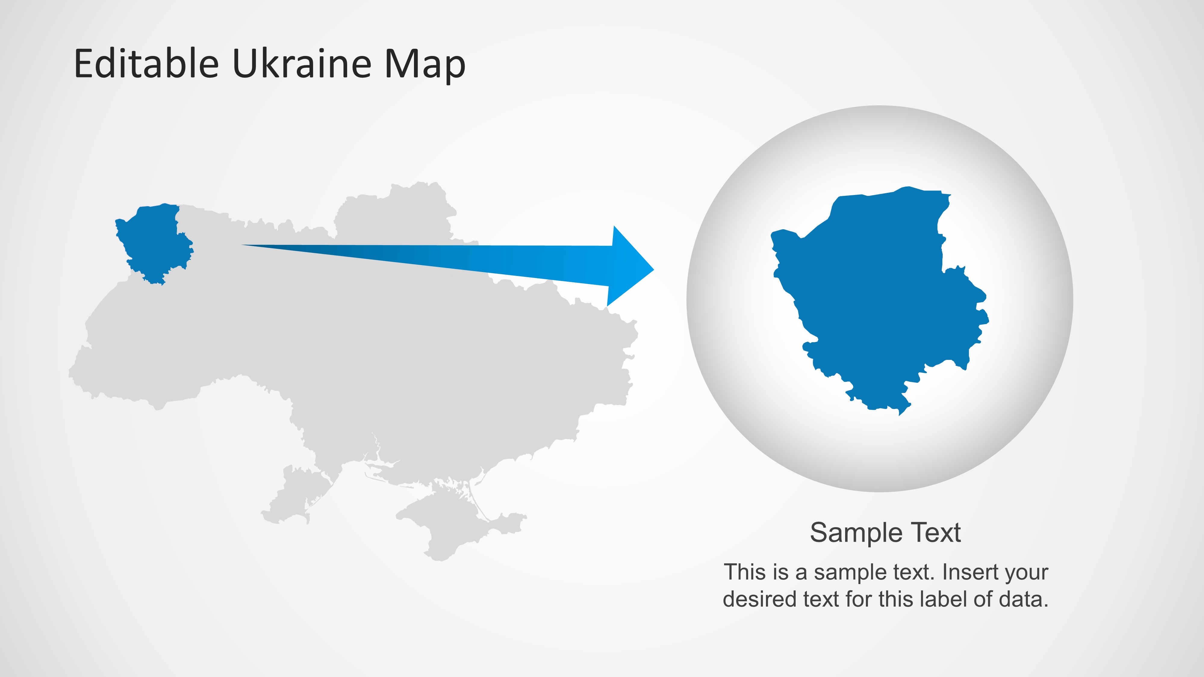 Ukraine Map Template for PowerPoint - SlideModel