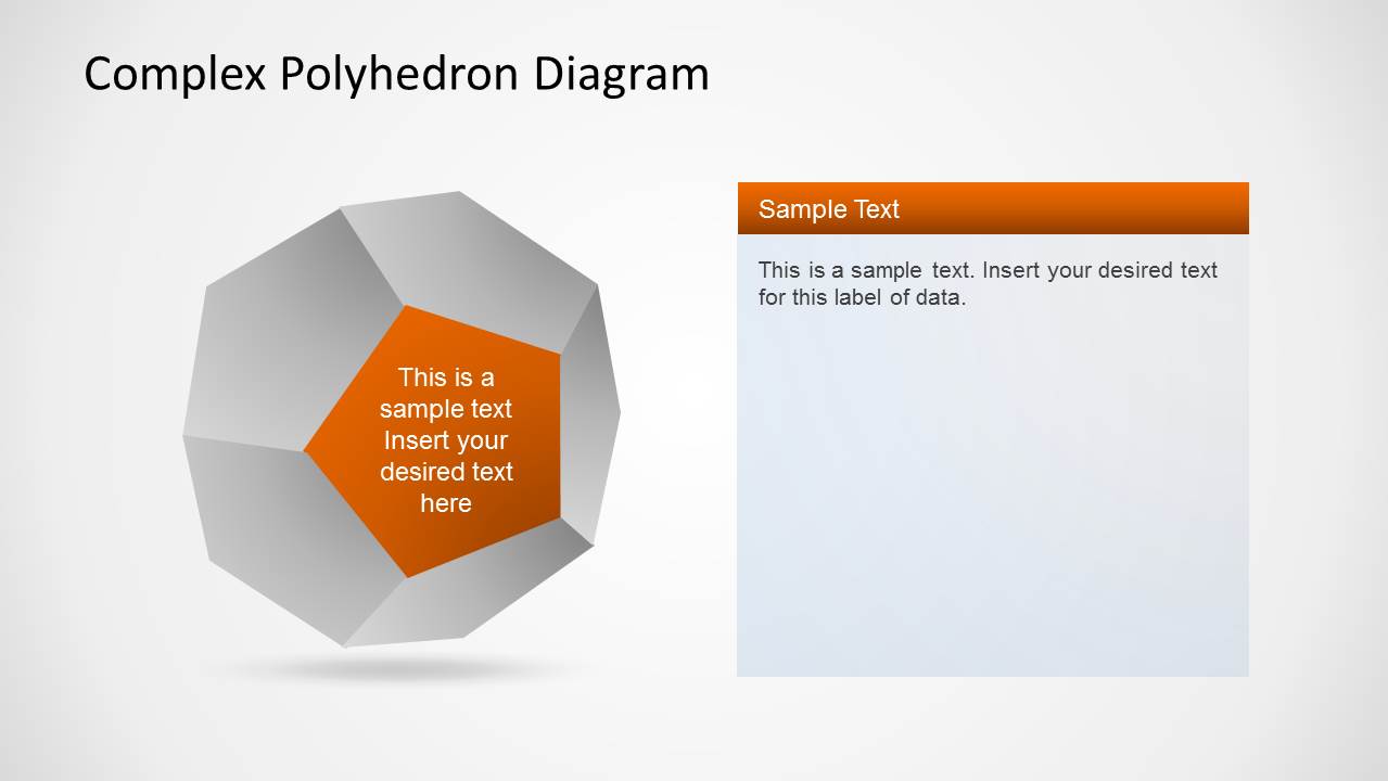 Complex Polyhedron Diagram for PowerPoint - SlideModel