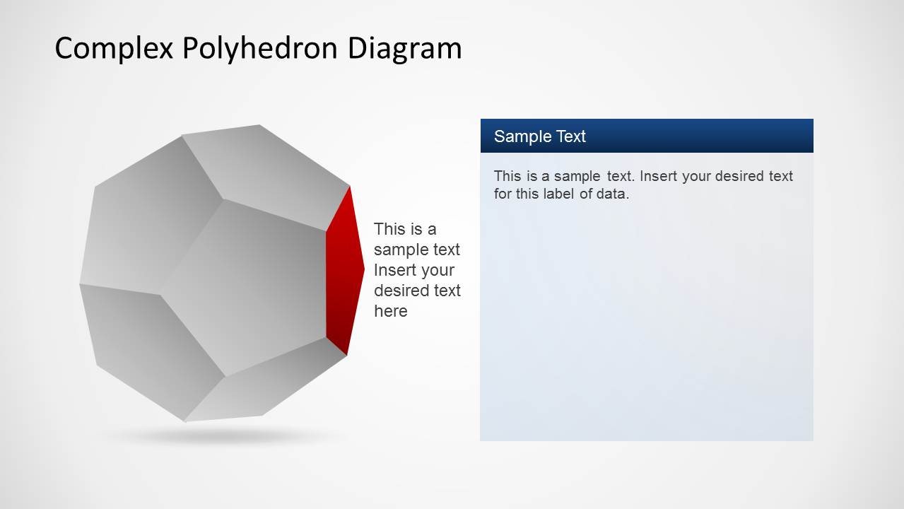 Complex Polyhedron Diagram for PowerPoint - SlideModel