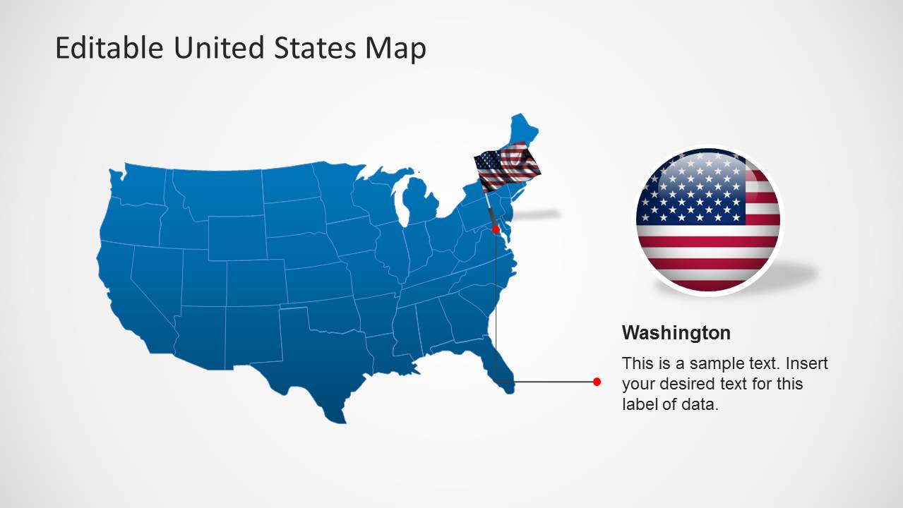United States Map Template for PowerPoint - SlideModel