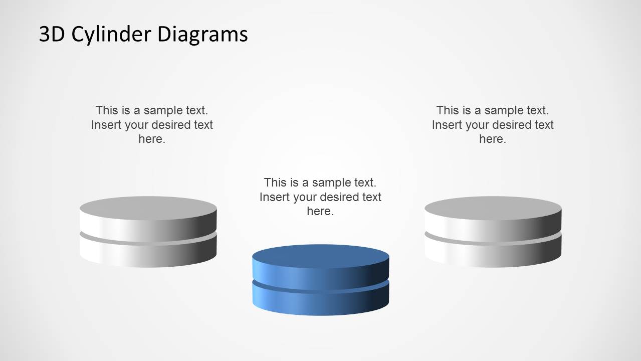 3D Cylinder Shapes for PowerPoint - SlideModel
