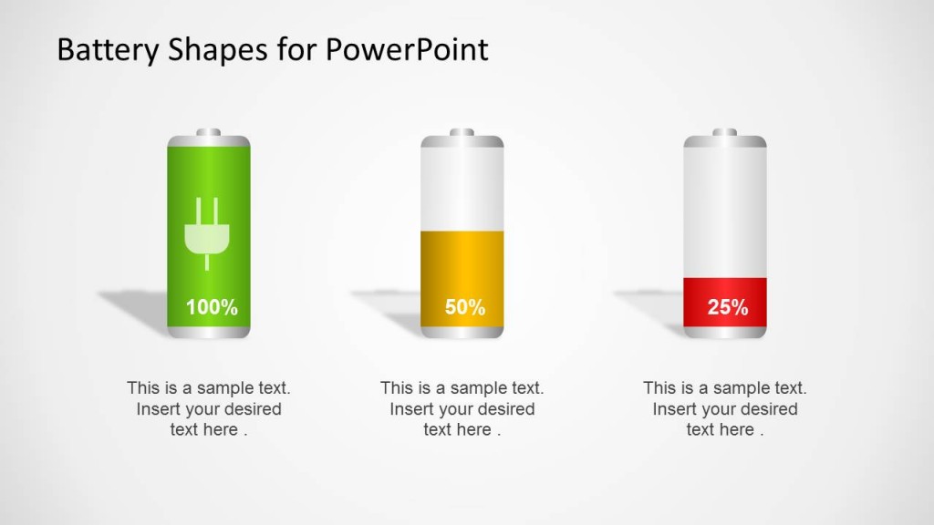 Multi-level Battery Shapes for PowerPoint - SlideModel