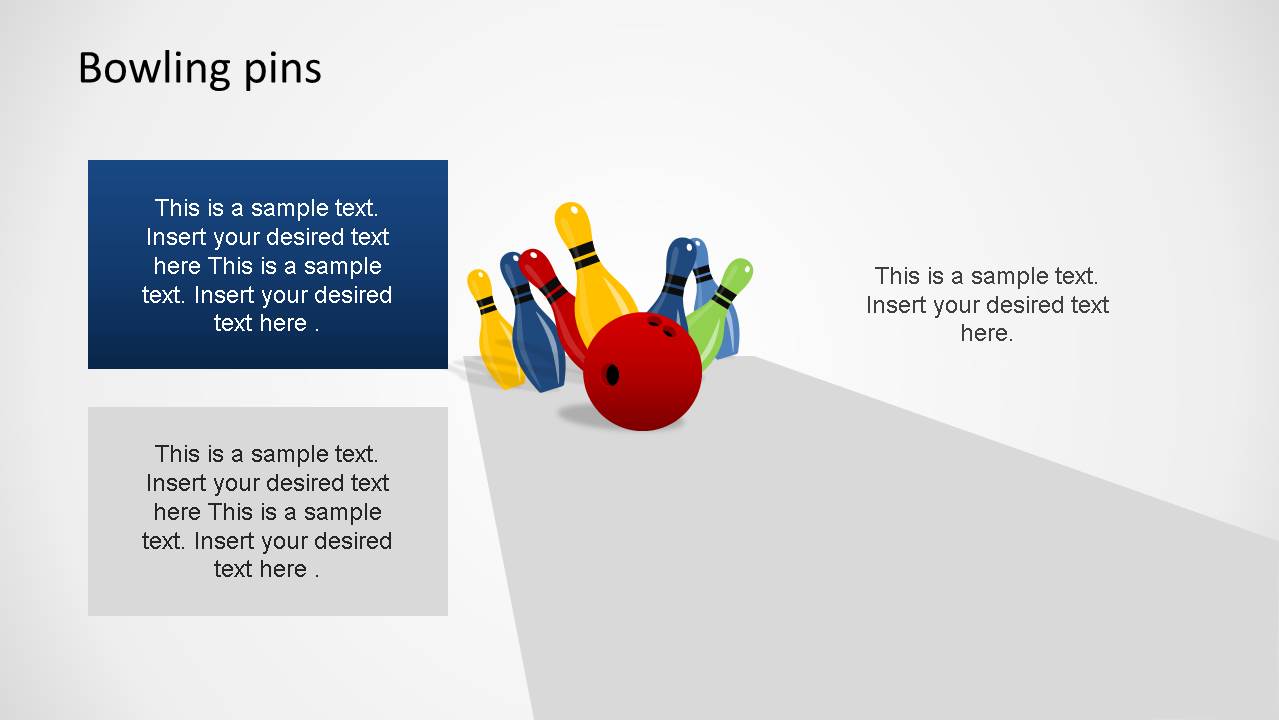 Bowling Pins PowerPoint Shapes - SlideModel