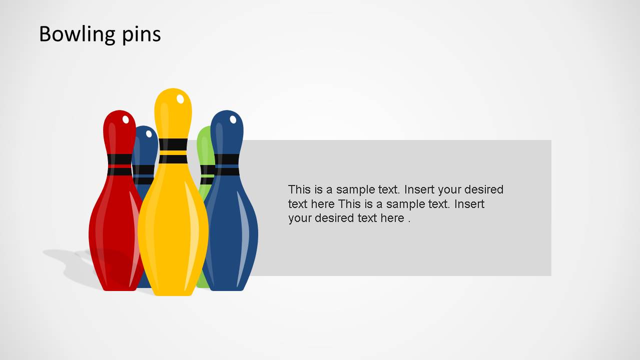 Bowling Pins PowerPoint Shapes - SlideModel