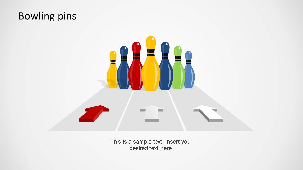 Bowling Pins PowerPoint Shapes - SlideModel