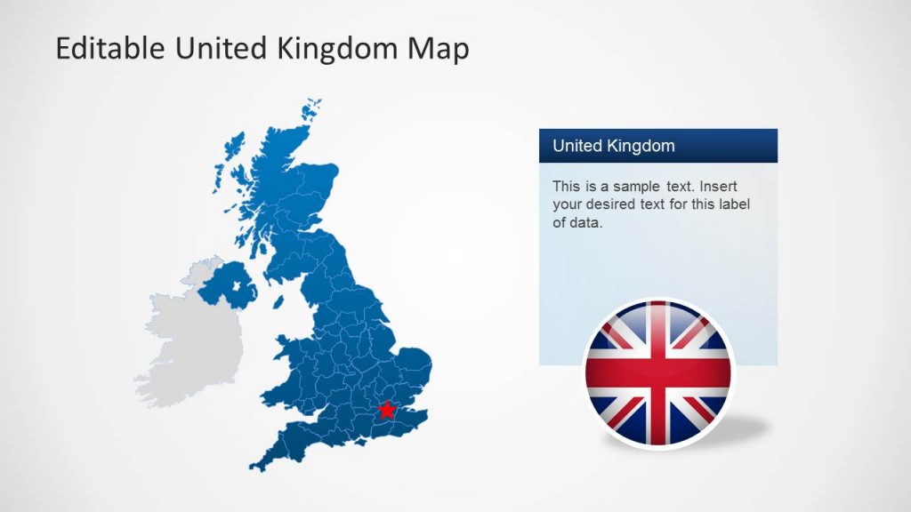 Editable UK Map for PowerPoint - SlideModel