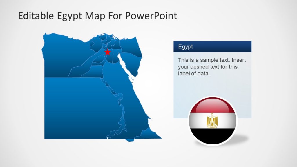 Editable Egypt Map PowerPoint Diagram - SlideModel
