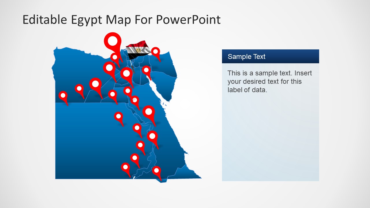 Editable Egypt Map PowerPoint Template - SlideModel