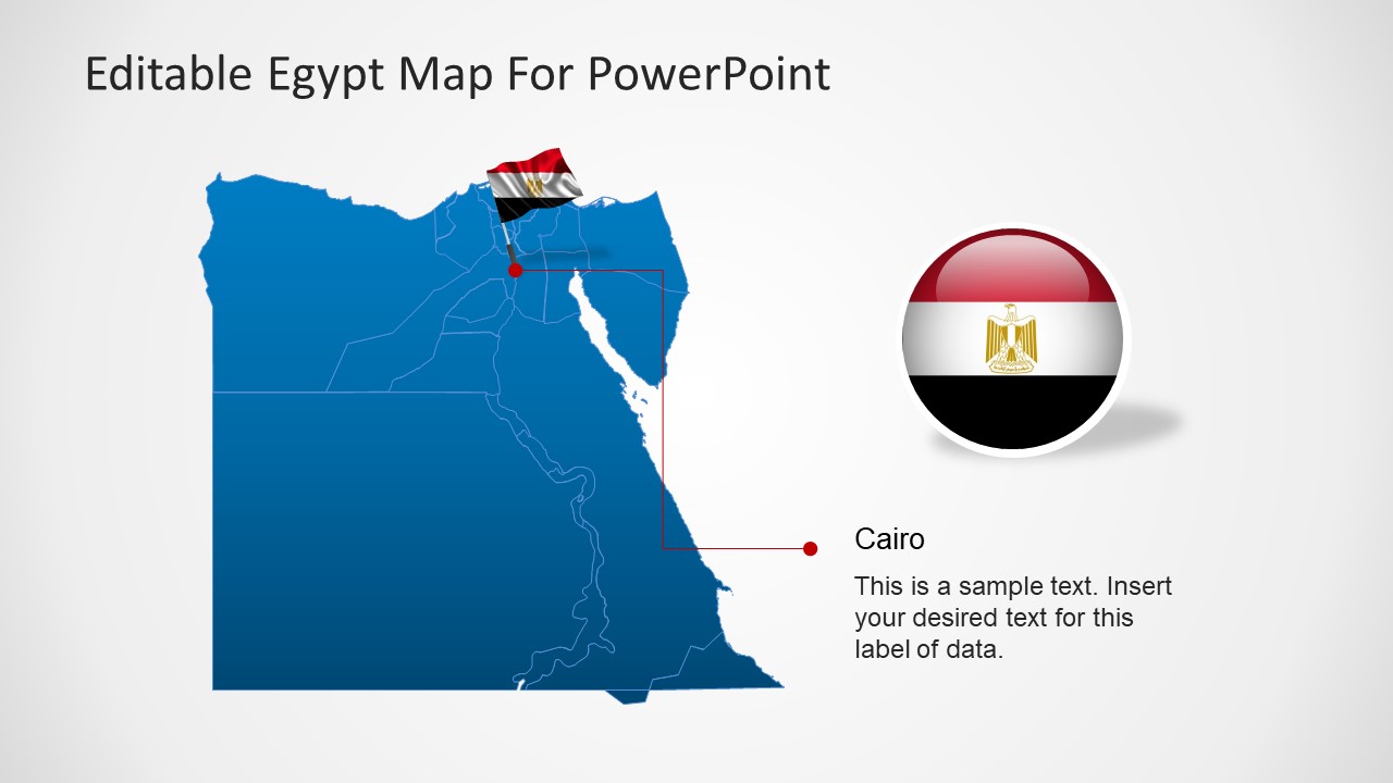 Editable Egypt Map PowerPoint Template - SlideModel