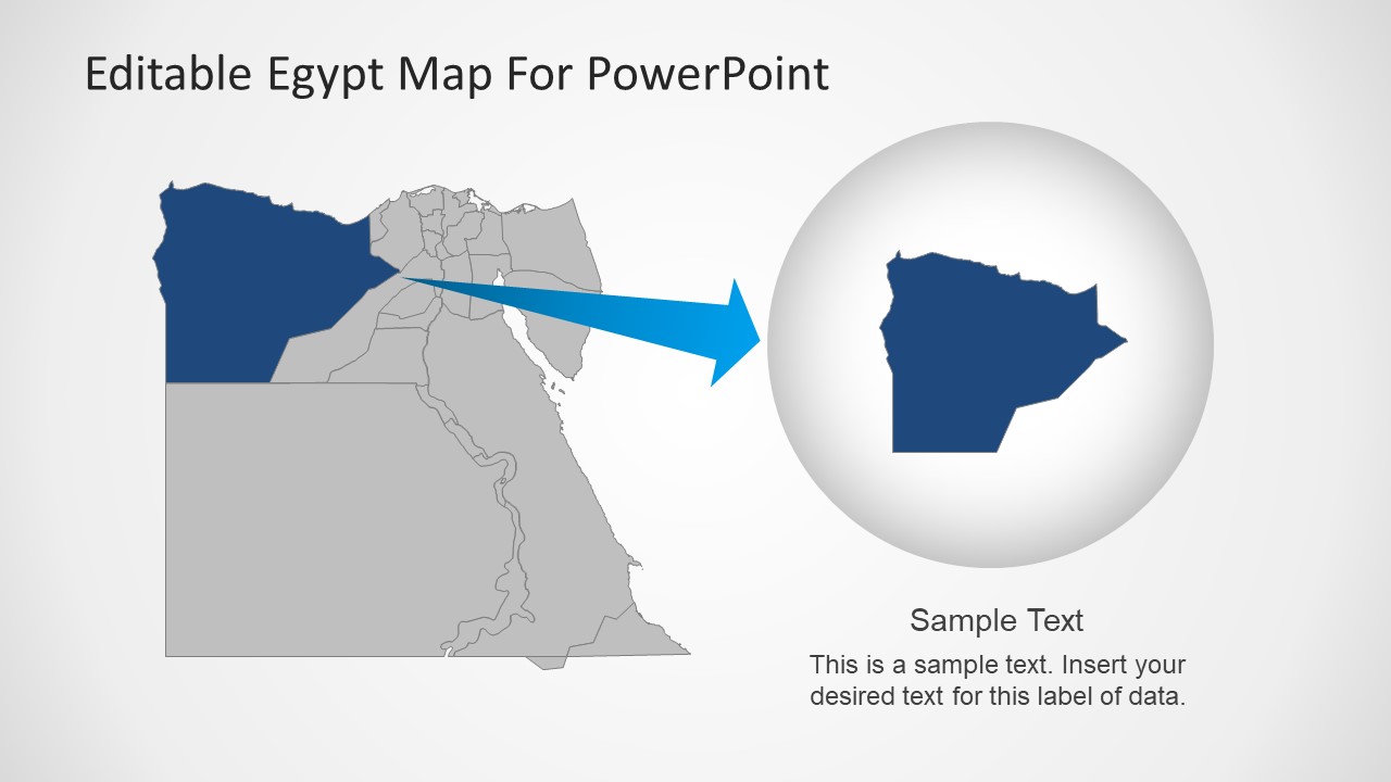 Editable Egypt Map PowerPoint Template - SlideModel