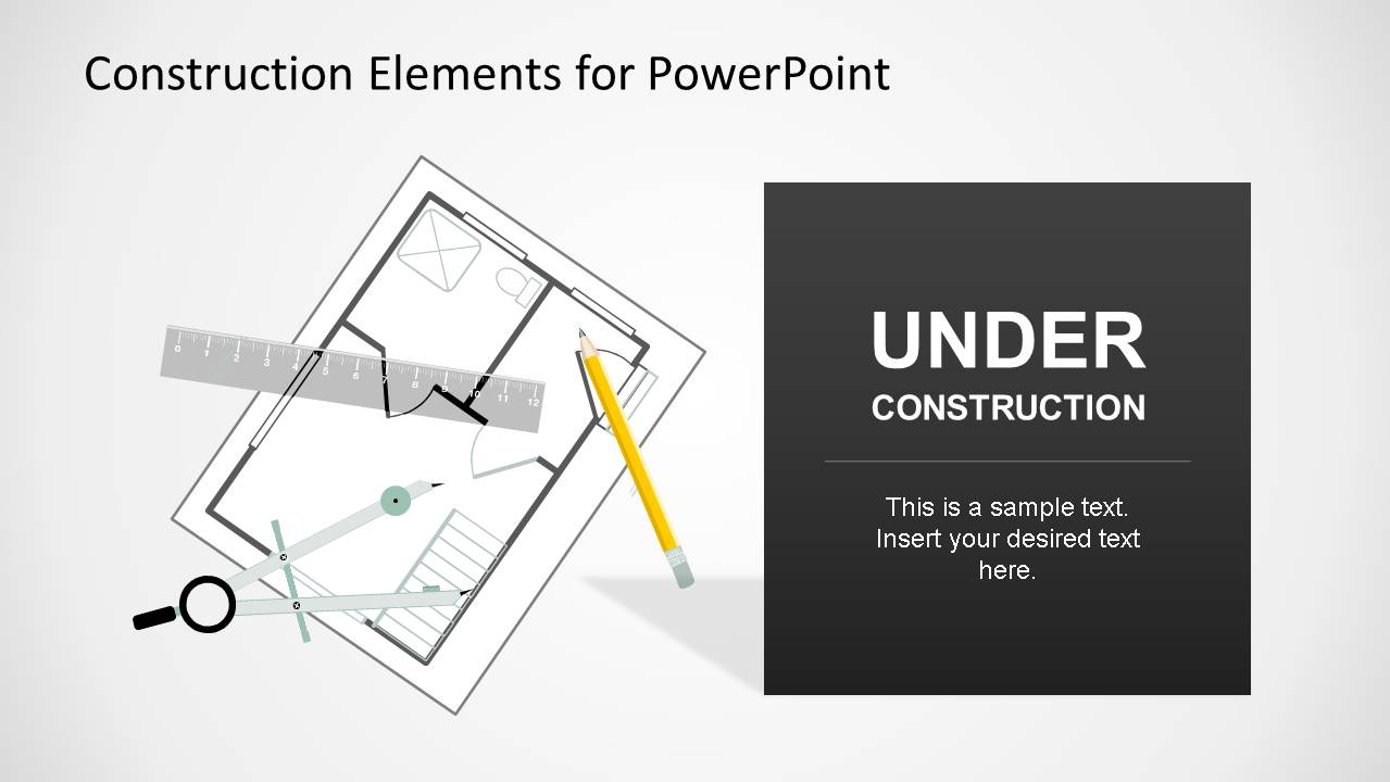 Construction Elements PowerPoint Shapes Template