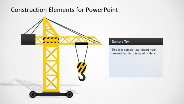 Construction Elements PowerPoint Shape Crane - SlideModel