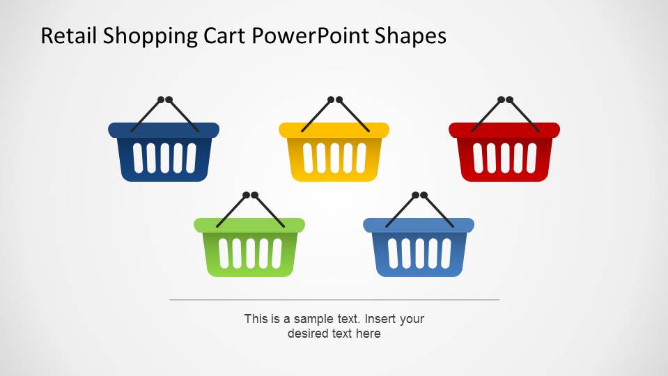 Retail Shopping Cart PowerPoint Shapes - SlideModel