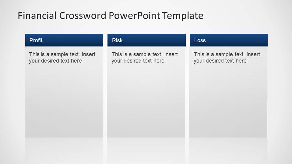 Financial Crossword PowerPoint Template - SlideModel